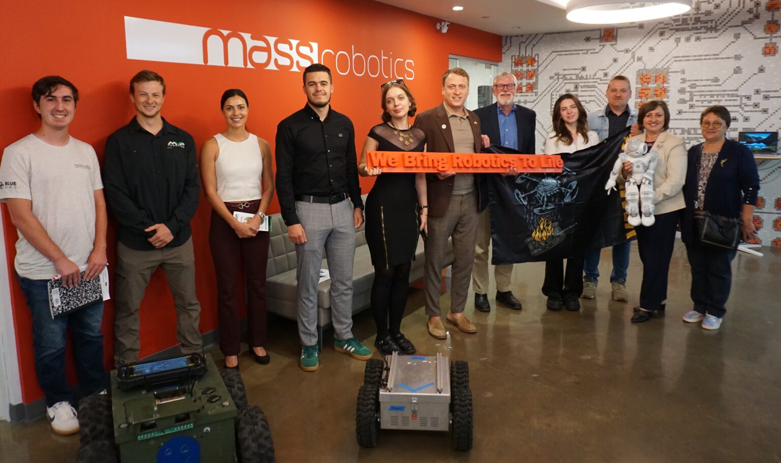 Ukrainian Delegation Visits MassRobotics - MassRobotics